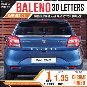 Baleno 3D Letters for Maruti Suzuki Baleno Black 3D Letters Stickers ...